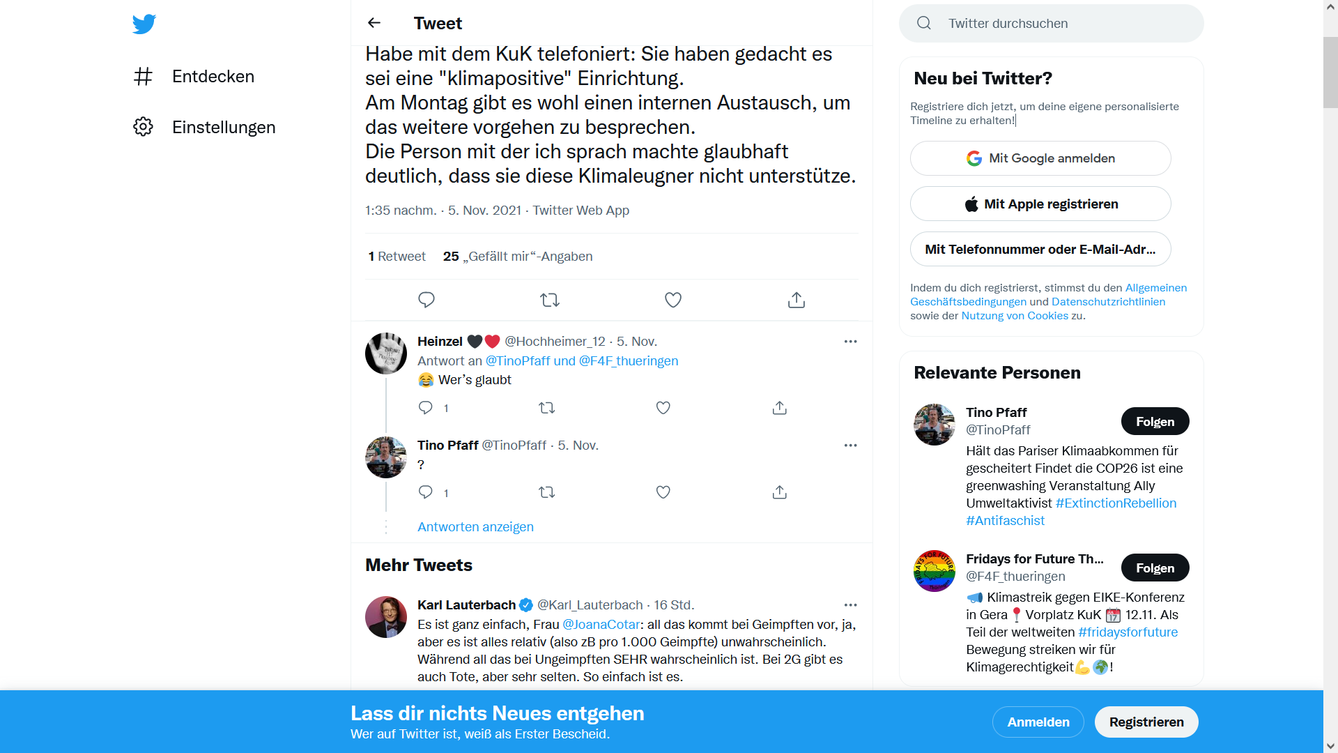 Ein offener Brief an Frau Laura Wahl (Grüne), Mitglied des Thüringer ...